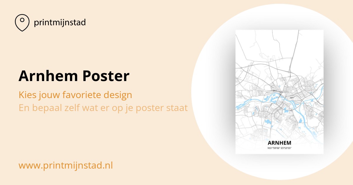 Poster van Arnhem ~ Printmijnstad 📍