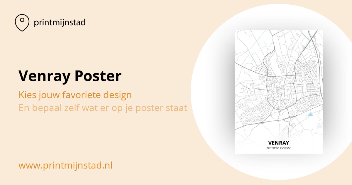 Poster van Venray ~ Printmijnstad 📍